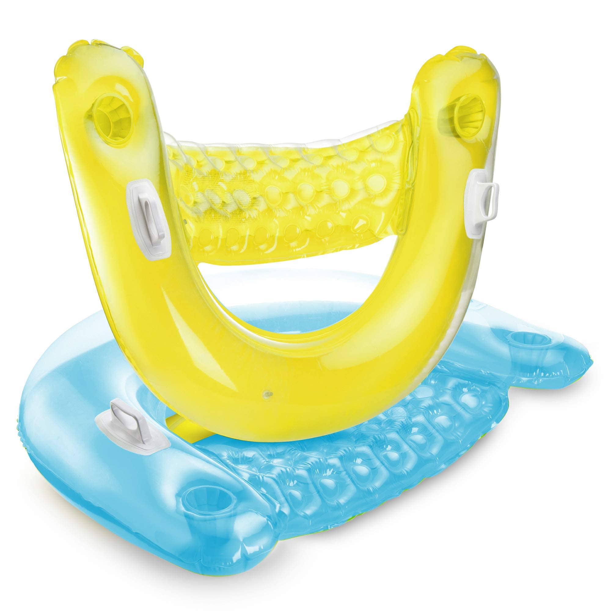 Pool Floats Adult Inflatable Chair Floats with Cup Holders & Handles