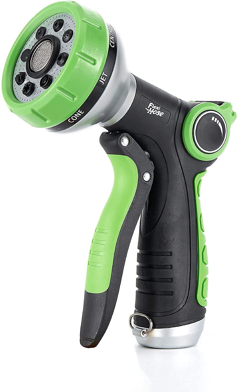 Flexi Hose Multi Pattern Front Trigger Nozzle, a Heavy-Duty Pistol Gri