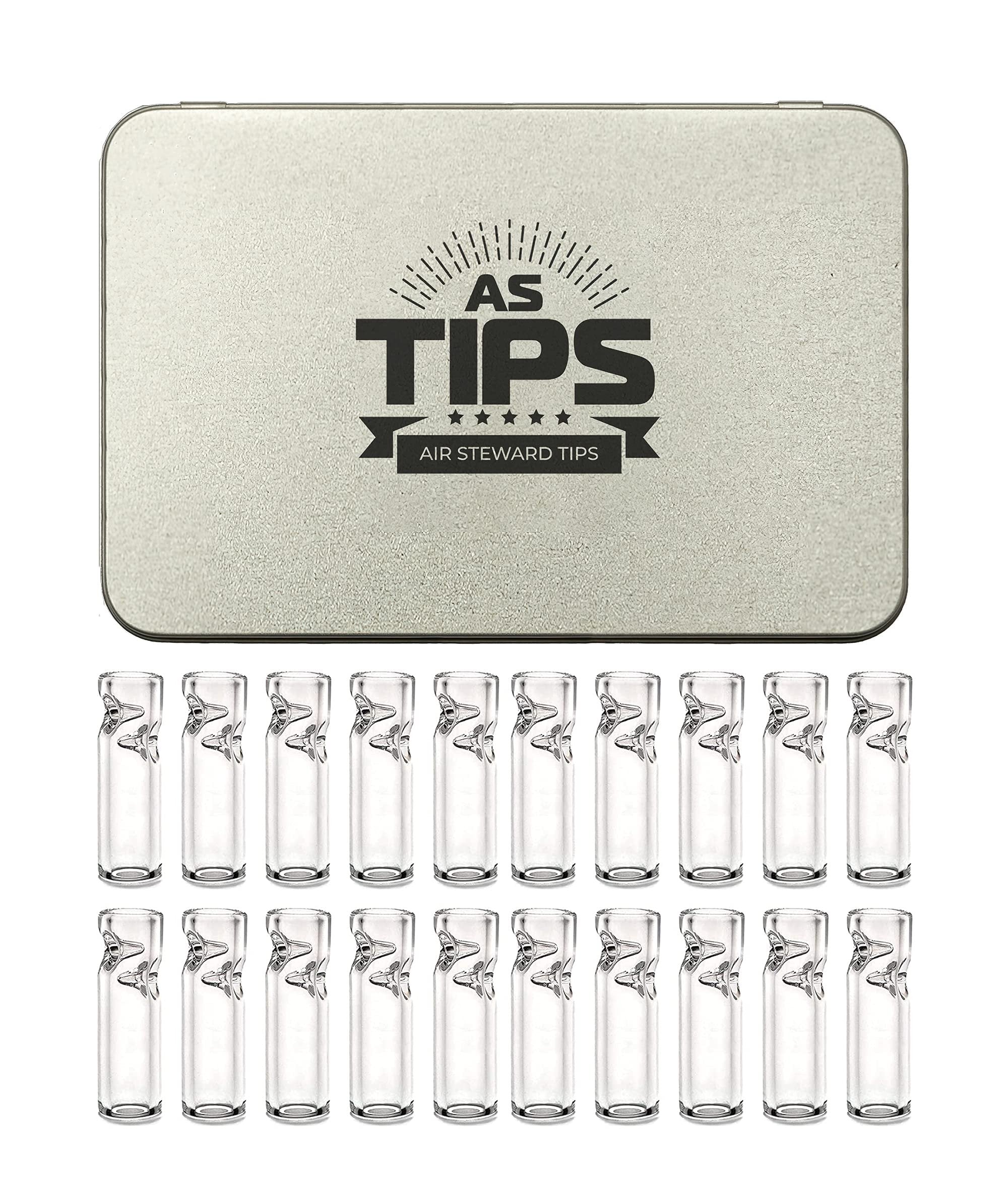 Air Steward Tips - Premium Quality Glass Cigarette Rolling Filter Tips