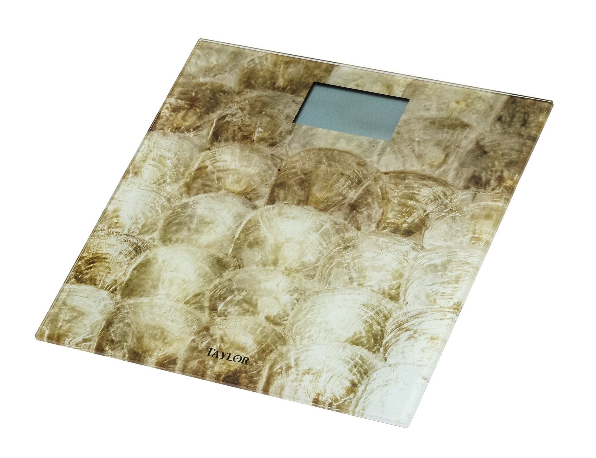 Taylor Glass Digital Bath Scale, Capiz Shell